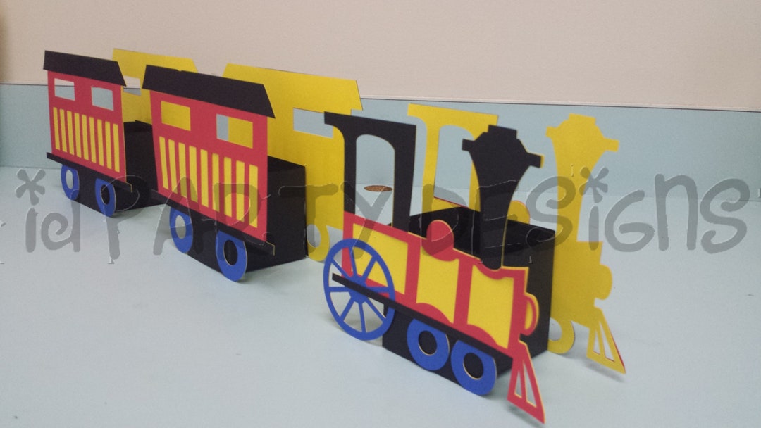 3D TRAIN CENTERPIECE Pop up Train Centerpiece Balloon Holder - Etsy