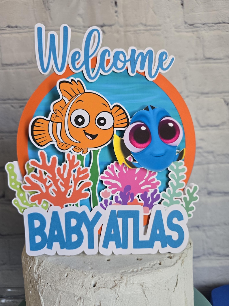 FINDING NEMO DORY Centerpiece Cutouts Cut Outs Bruce Marlin Finding ...