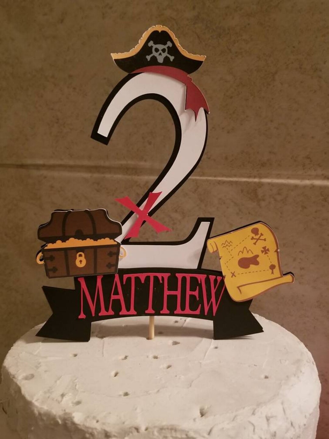 PIRATE SHIP TREASURE Hunt Cake Topper Carribean - Etsy