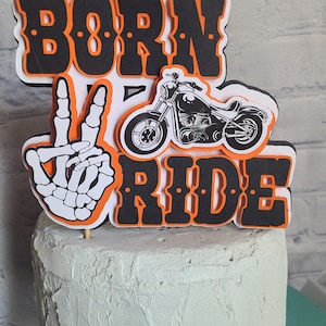 BORN TWO RIDE Born 2 Ride 2nd Birthday Motorcycle Birthday - Etsy