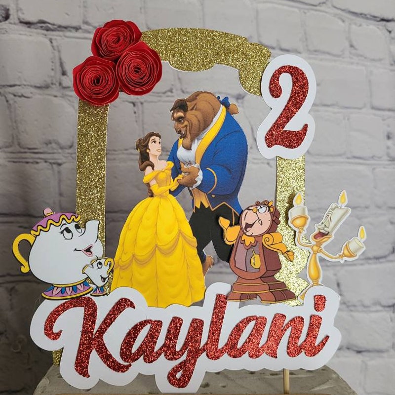 Beauty and the Beast Wedding Cake Topper - Etsy