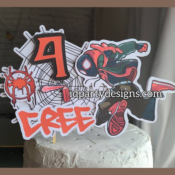 Miles Morales Cake Topper - Etsy