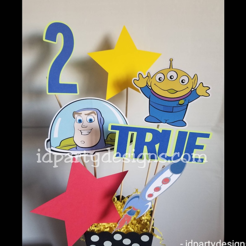 TOY STORY CAKE Topper Woody Jesse Cow Print Pizza Planet Space - Etsy