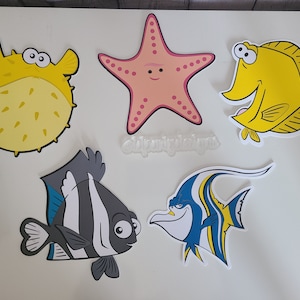 FINDING NEMO DORY Centerpiece Cutouts Cut Outs Bruce Marlin Finding ...