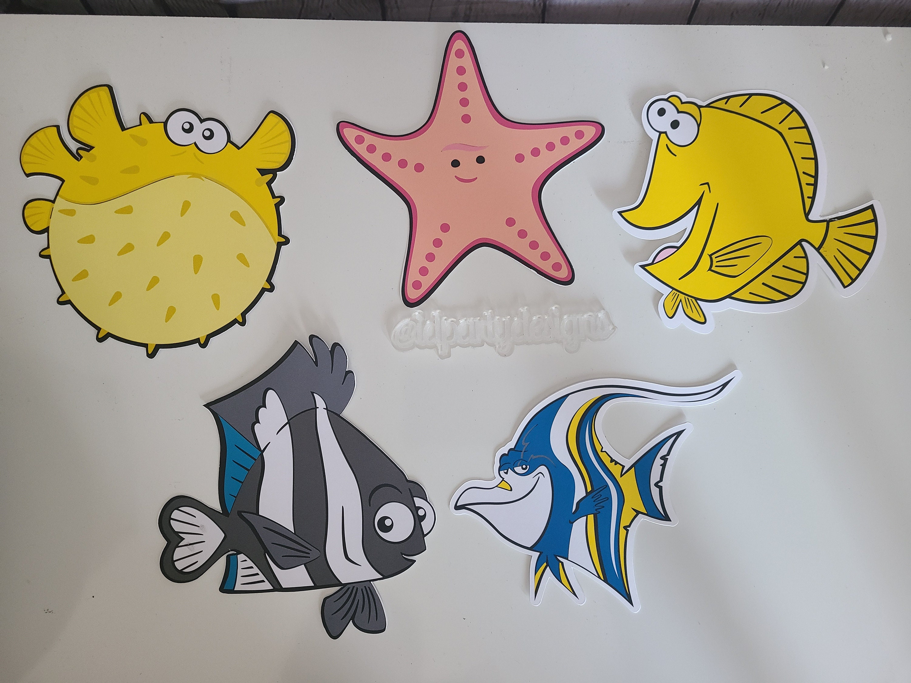 FINDING NEMO DORY Centerpiece Cutouts Cut Outs Bruce Marlin Finding ...