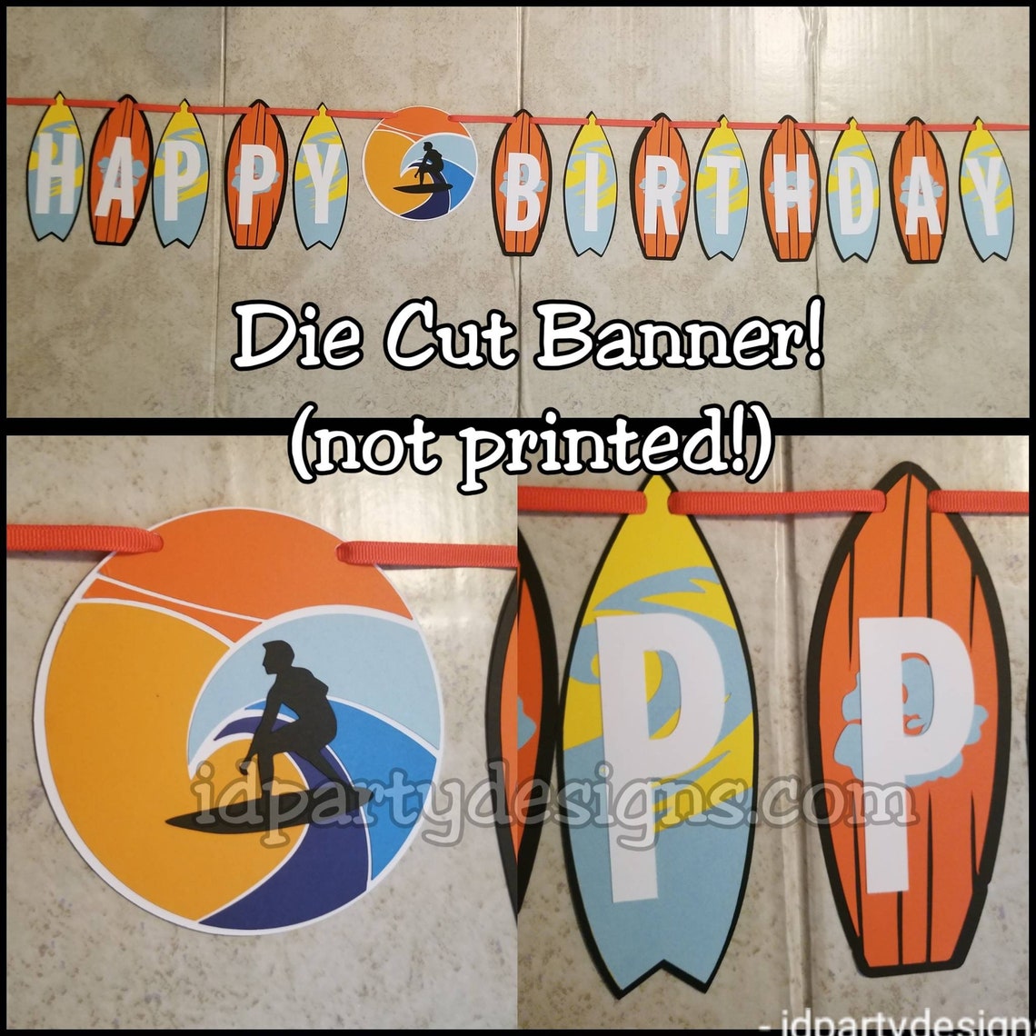 SURFING SURFER BANNER the Big One Surfing Banner Surfer - Etsy