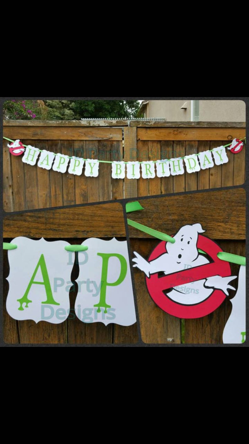 GHOSTBUSTERS BANNER BIRTHDAY Baby shower Centerpiece I | Etsy