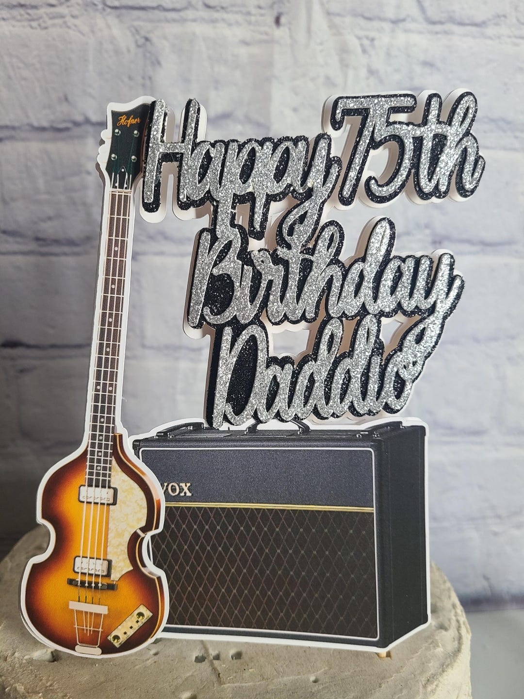 MUSICIAN CAKE TOPPER Bass Guitar Vintage Amp Rocker Rockstar Band - Etsy
