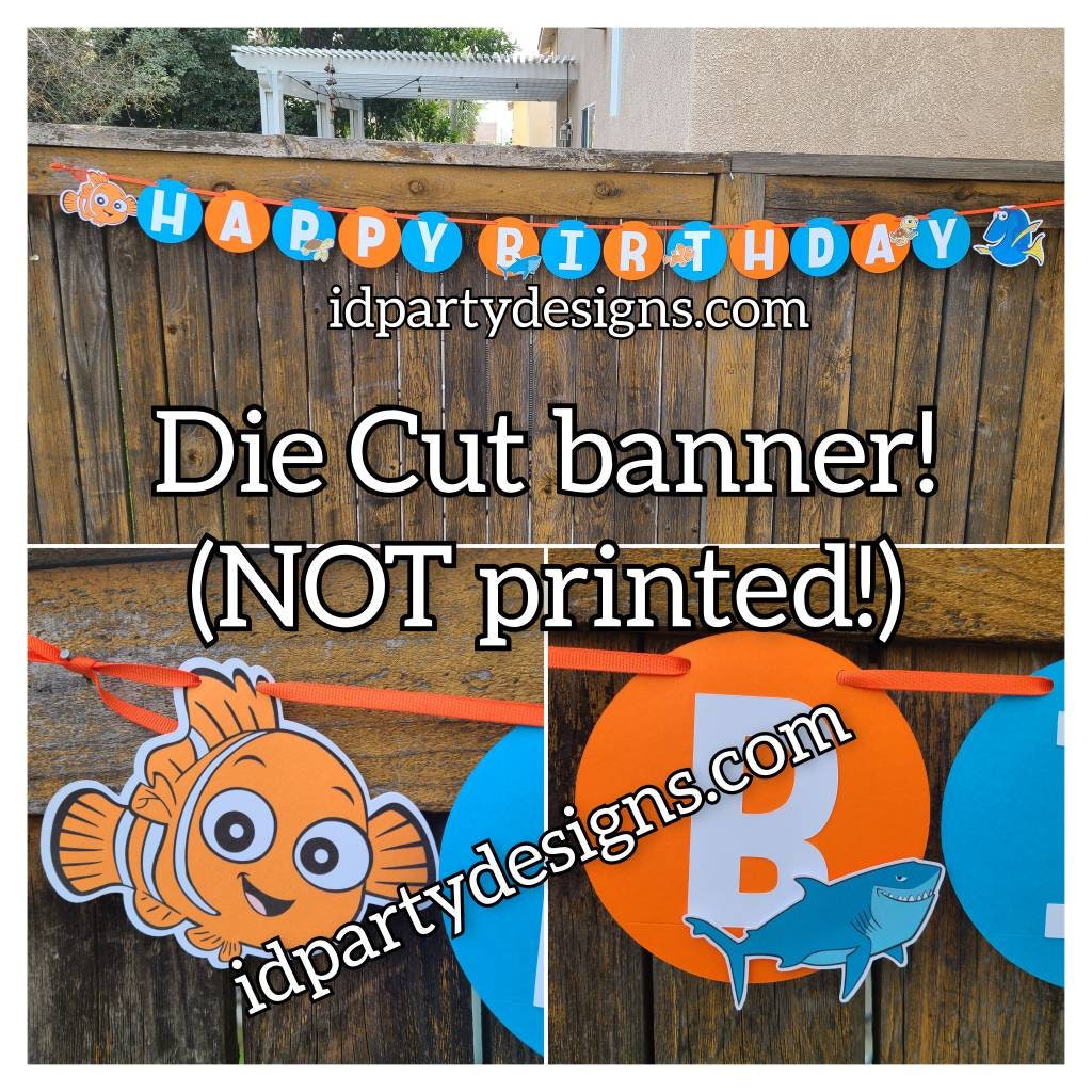 FINDING NEMO DORY Banner Disney Finding Dory Just Keep - Etsy