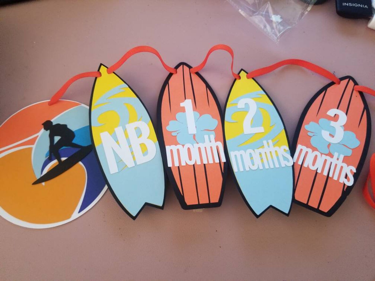 SURFING SURFER BANNER the Big One Bus Van Surfing Banner Surfer ...