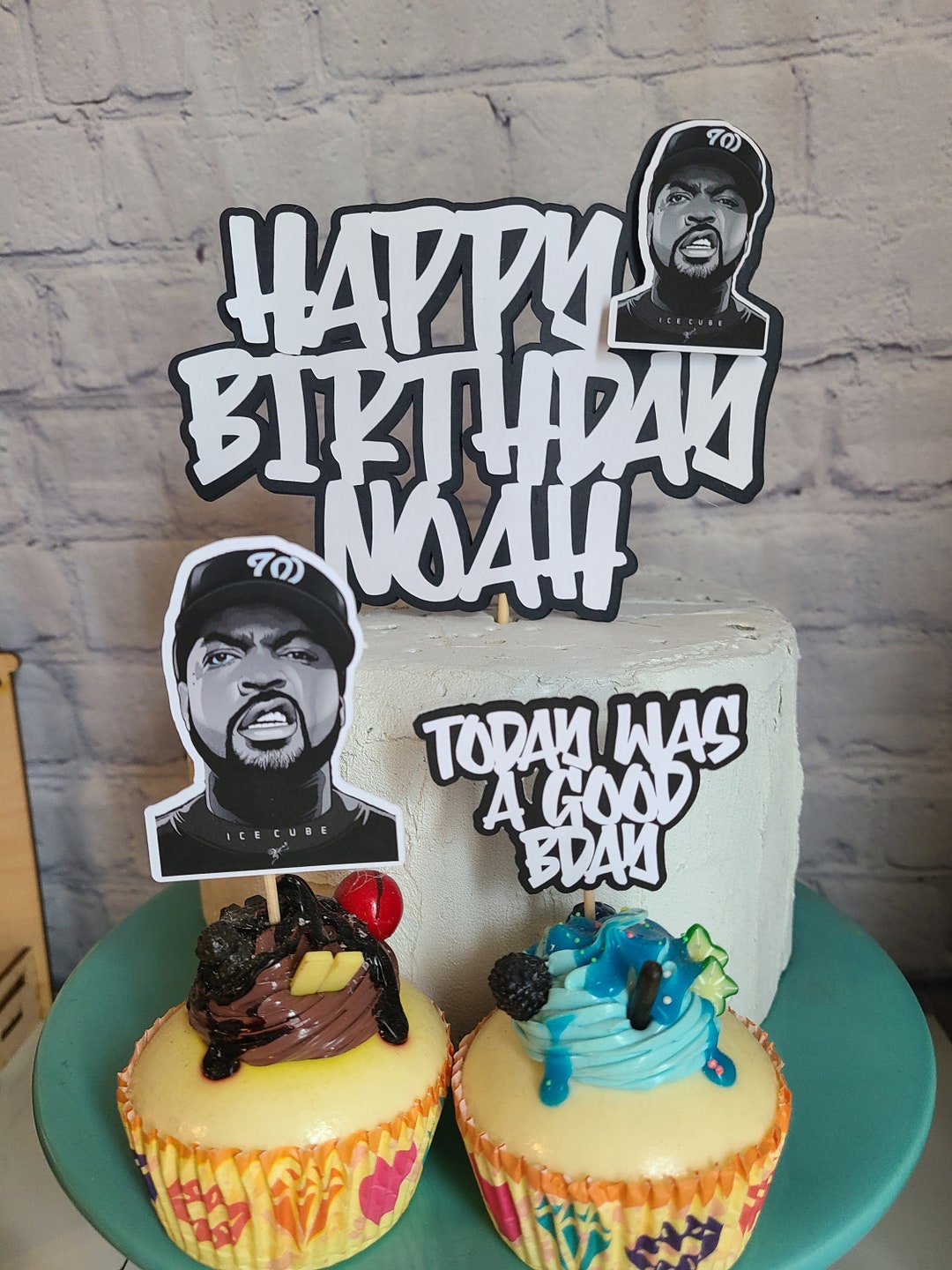 90s HIP HOP BIRTHDAY Cake Topper 90s Themed I Love the 90s Ice Rappers ...