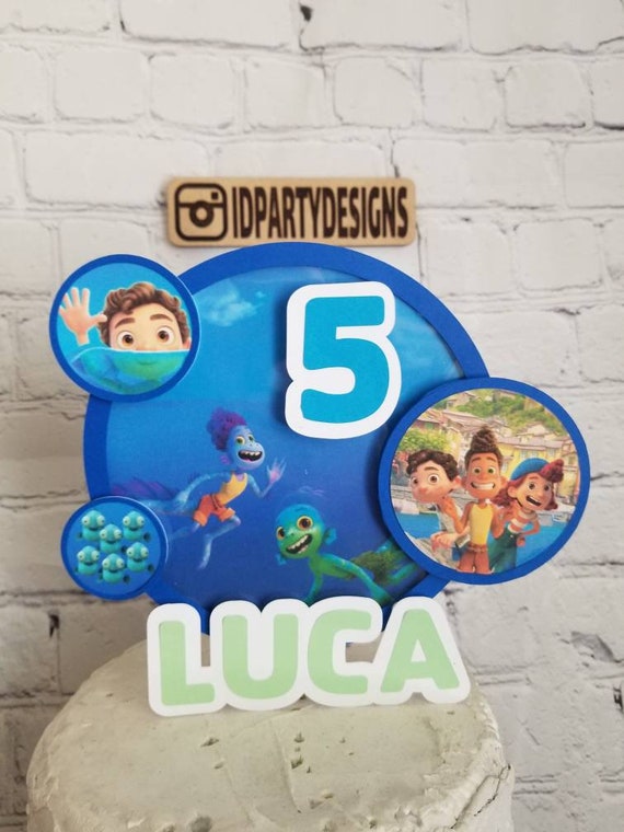 Banners & Signs Luca Cake Topper Luca Disney movie personalized ...
