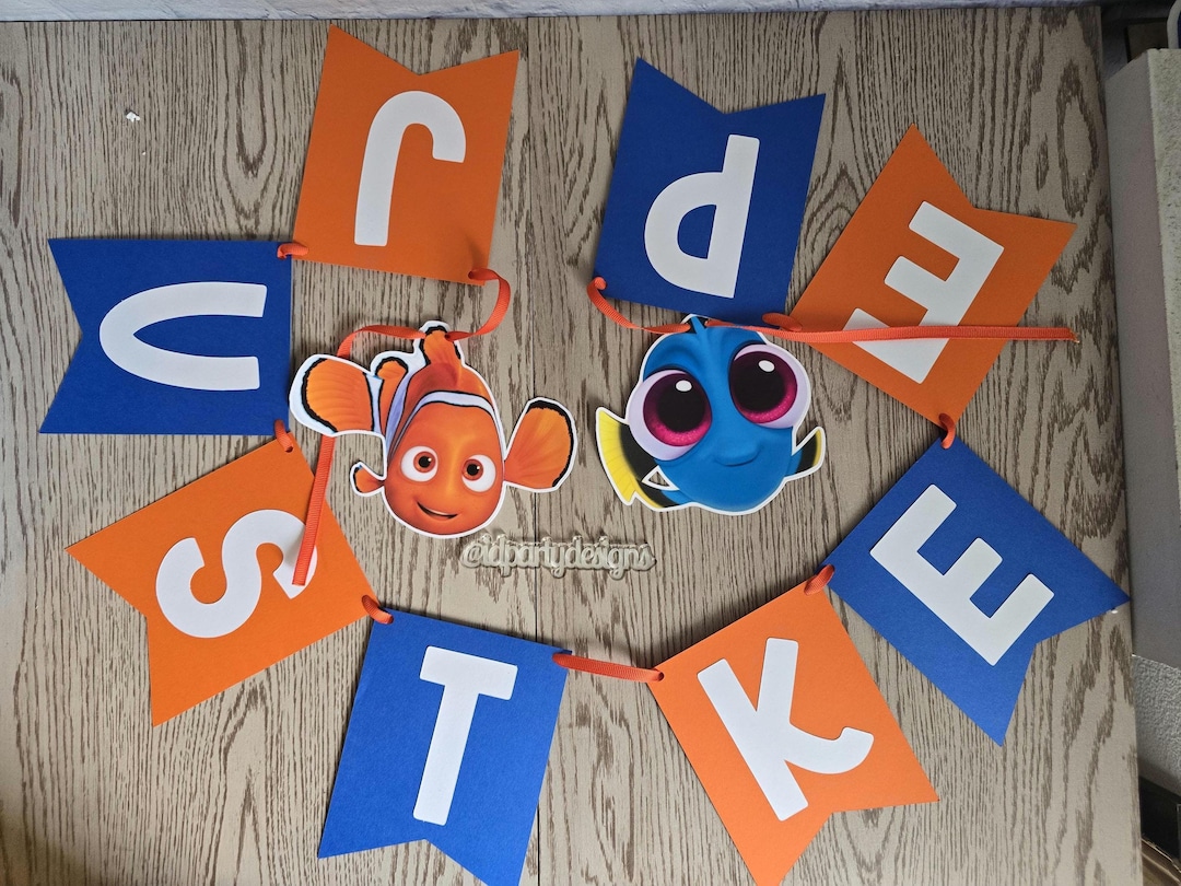 FINDING NEMO DORY Banner Disney Finding Dory Just Keep Swimming Marlin ...