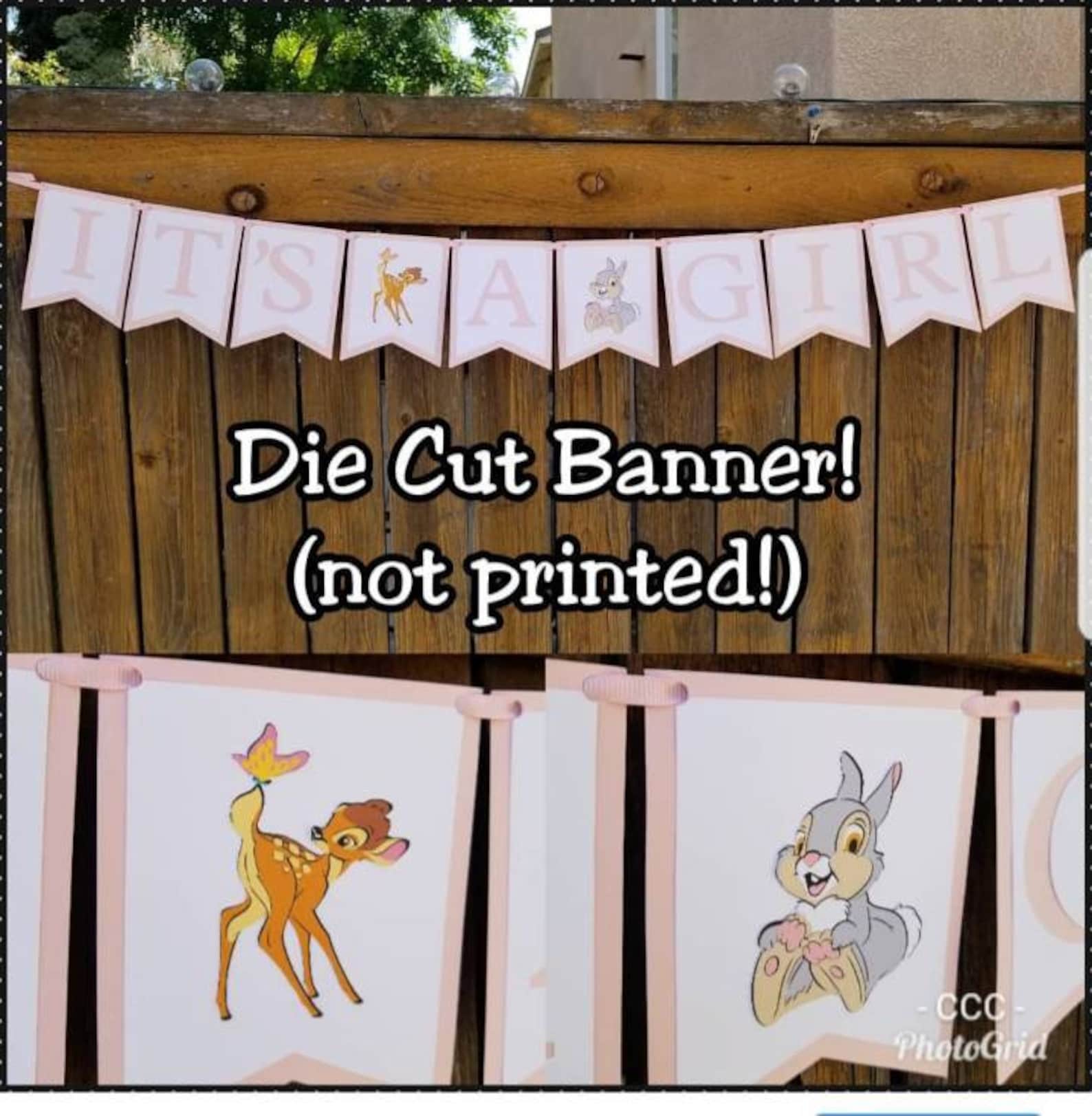 BAMBI THUMPER CUTOUTS Centerpiece Cut Outs Shower Bambi - Etsy