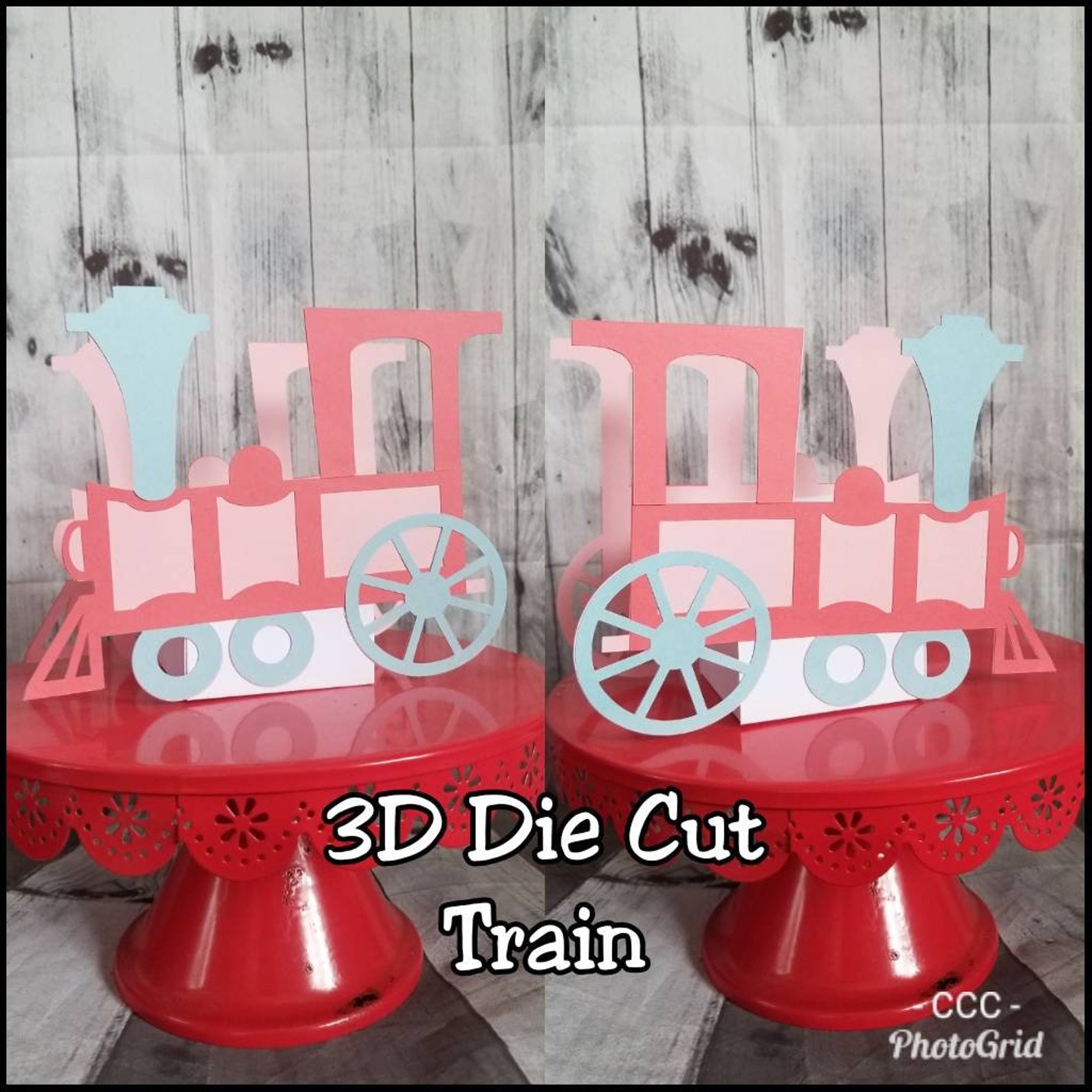 3D TRAIN CENTERPIECE Girl Train Party Girly Train Pop up Train - Etsy