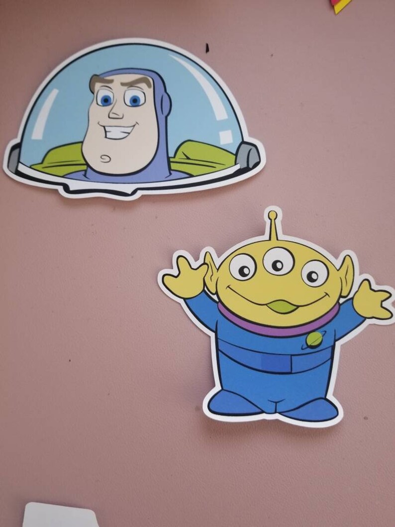 TOY STORY Centerpiece Woody Jesse Cow Print Pizza Planet Space | Etsy