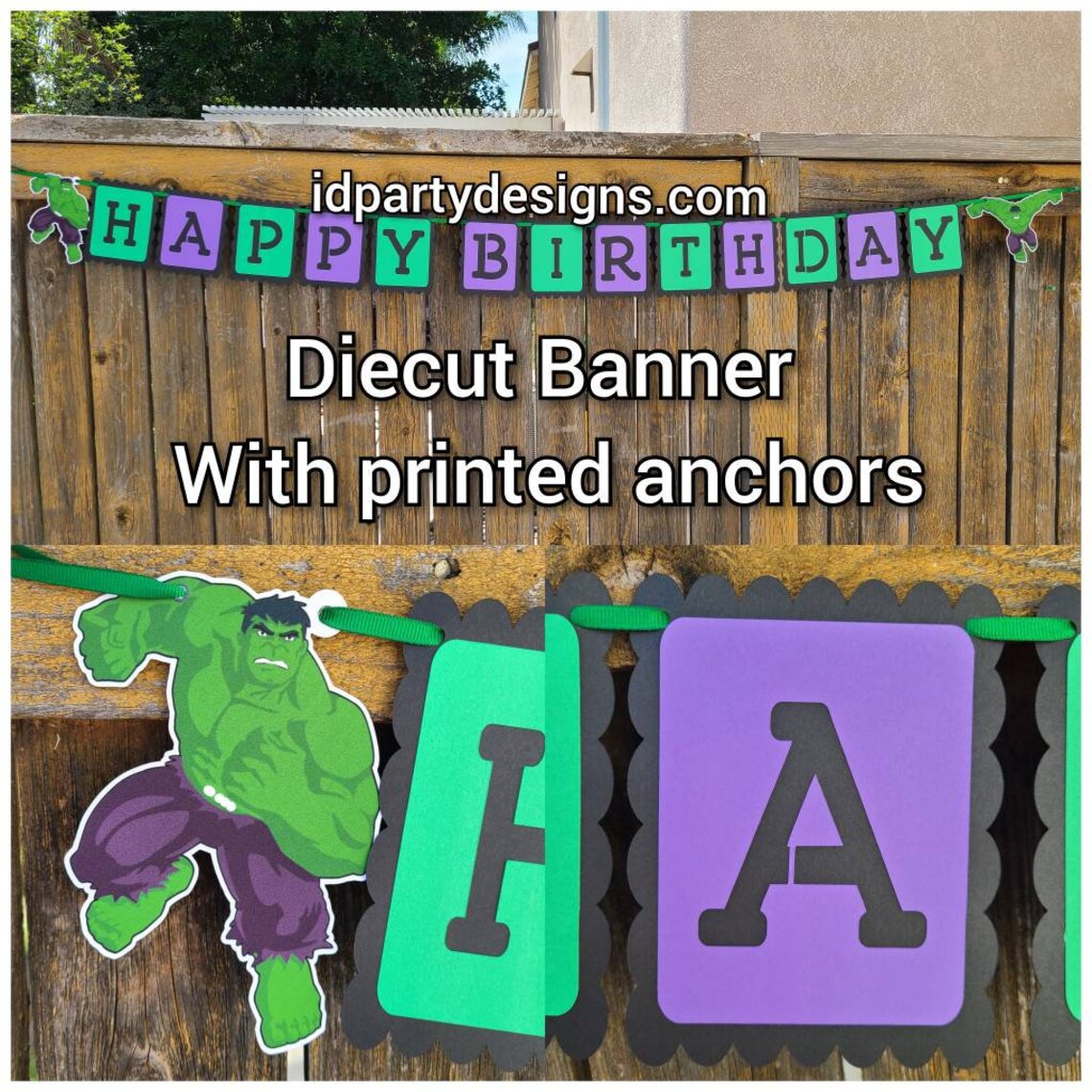 HULK AVENGERS BANNER Spiderman Avengers Birthday Super Hero Decorations ...