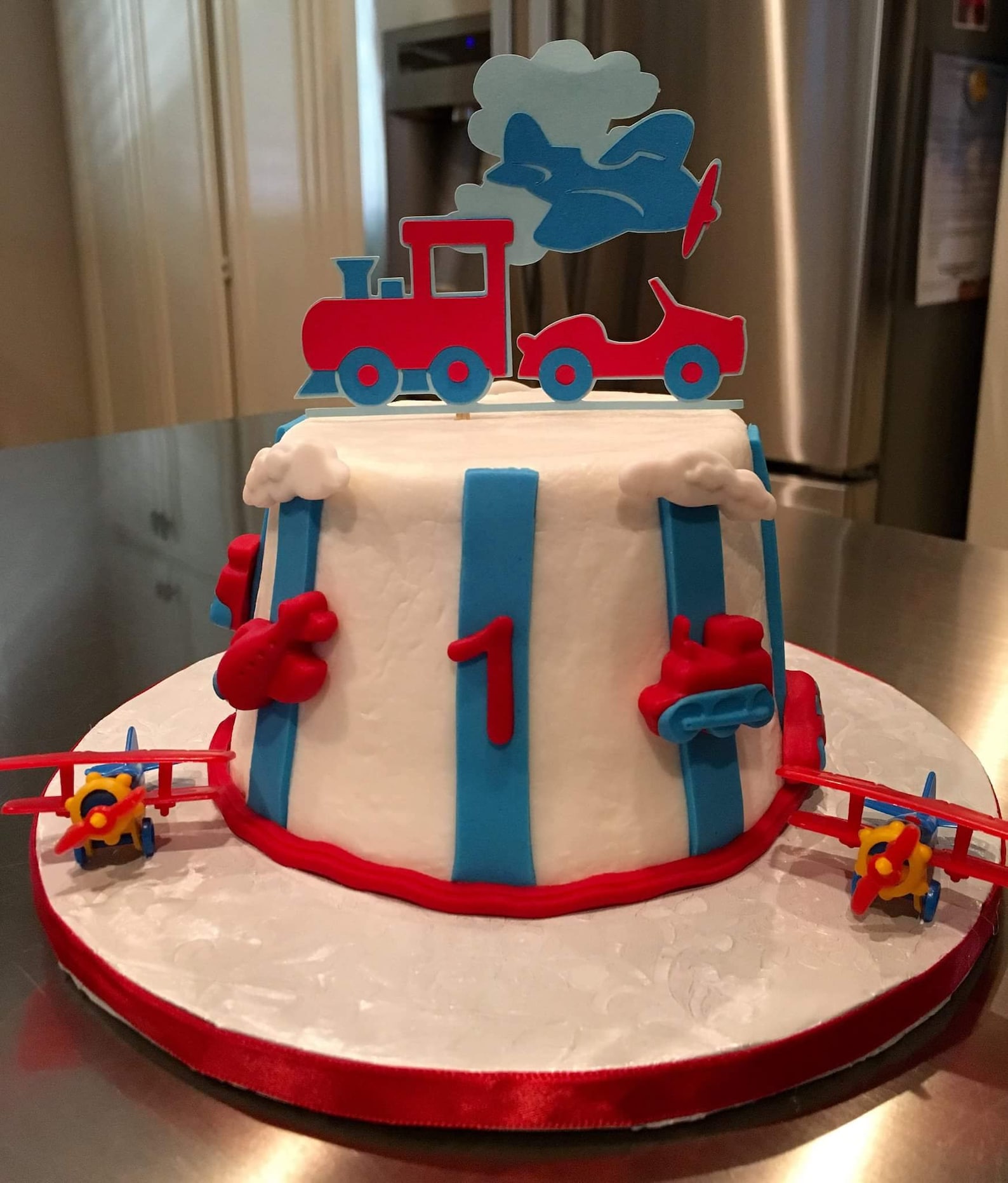 TRANSPORTATION CAKE TOPPER Train Cake Car Cake Trains Planes and ...