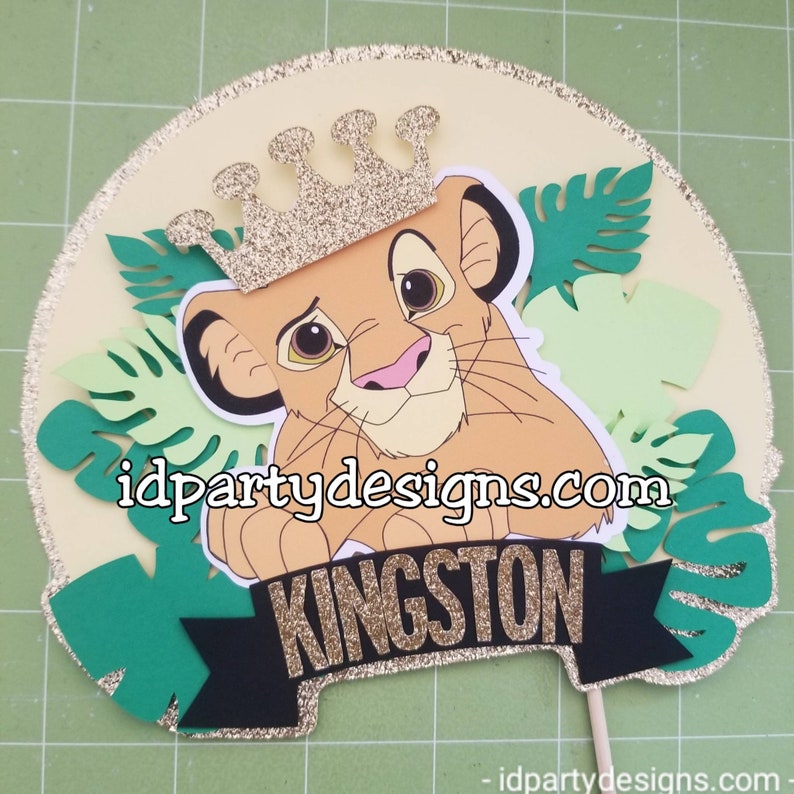LION KING BABY Simba Cake Topper Banner Centerpieces Disney Baby Shower ...