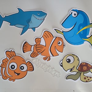 FINDING NEMO DORY Centerpiece Cutouts Cut Outs Bruce Marlin Finding ...