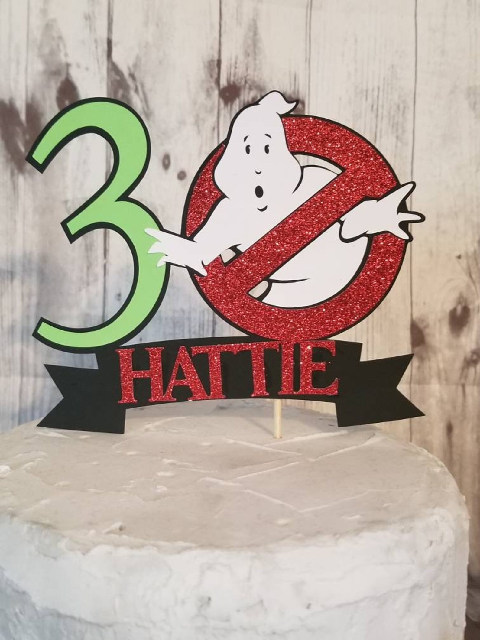 GHOSTBUSTERS CAKE TOPPER Birthday Baby Shower Centerpiece I - Etsy