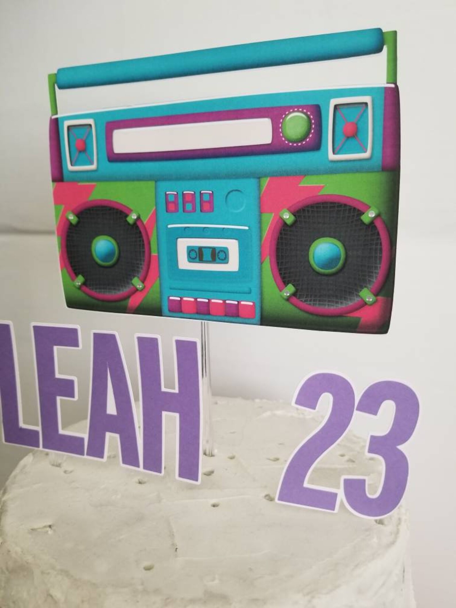 HIP HOP BIRTHDAY Cake Topper Fresh Prince Boom Box 90s Themed | Etsy