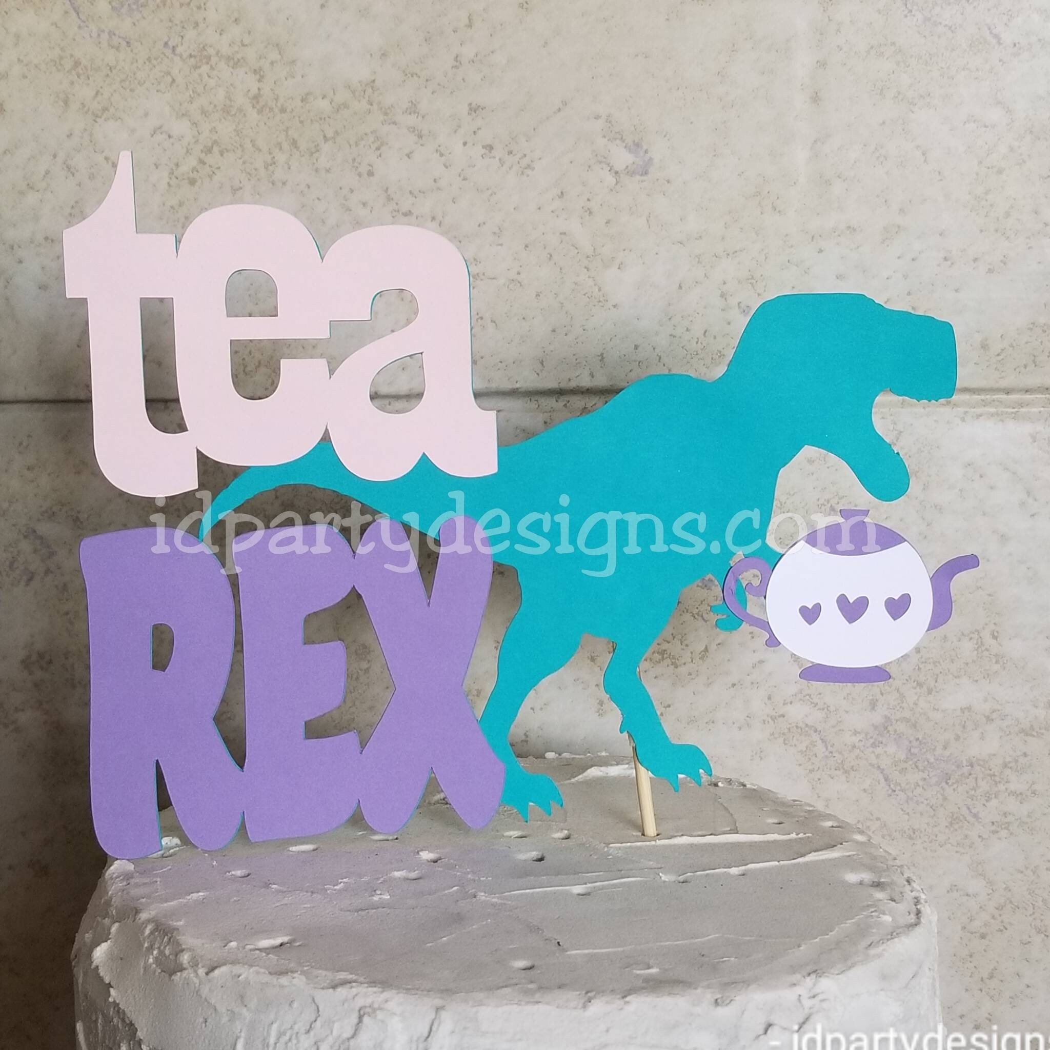 DINOSAUR TEA REX Trex Tea Party Dino Bones Banner Girl - Etsy