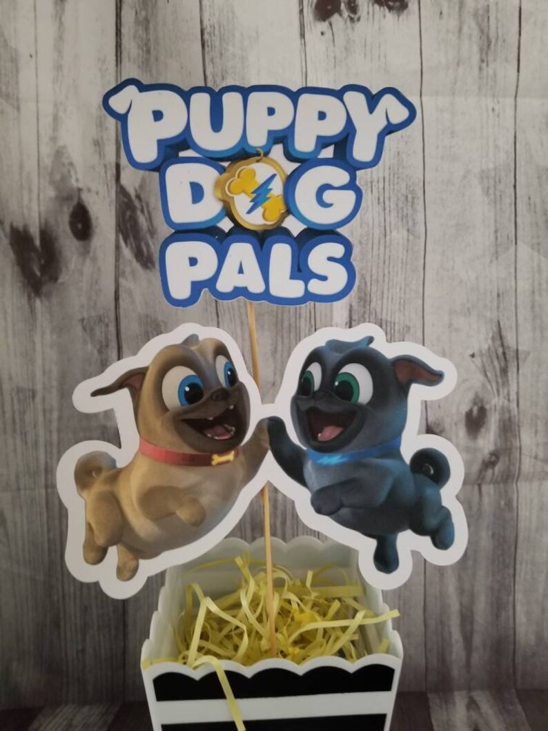 PUPPY DOG PALS Centerpiece Cutouts Rollie Bingo Disney Dogs - Etsy