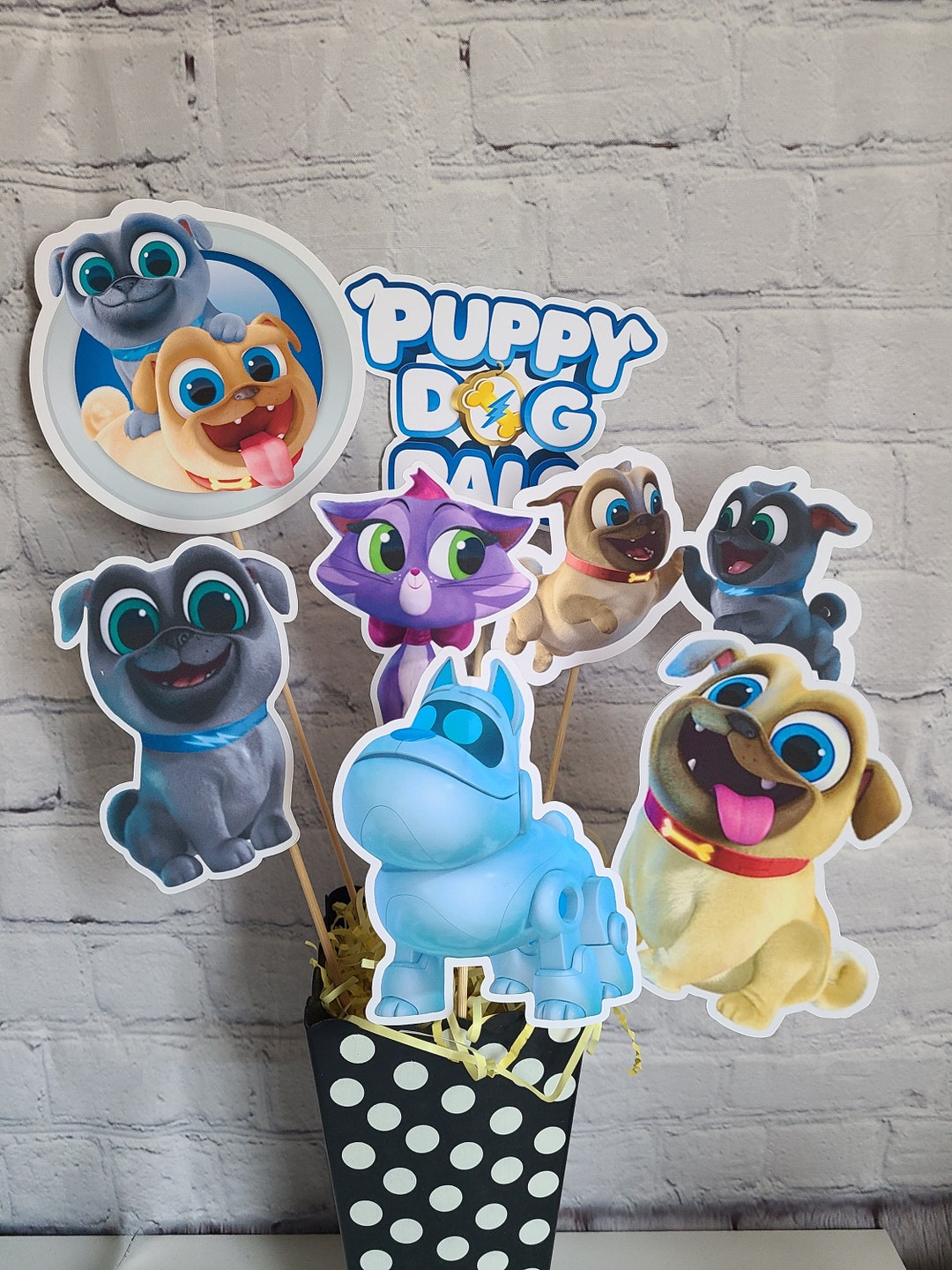 PUPPY DOG PALS Centerpiece Cutouts Rollie Bingo Disney Dogs Puppy - Etsy