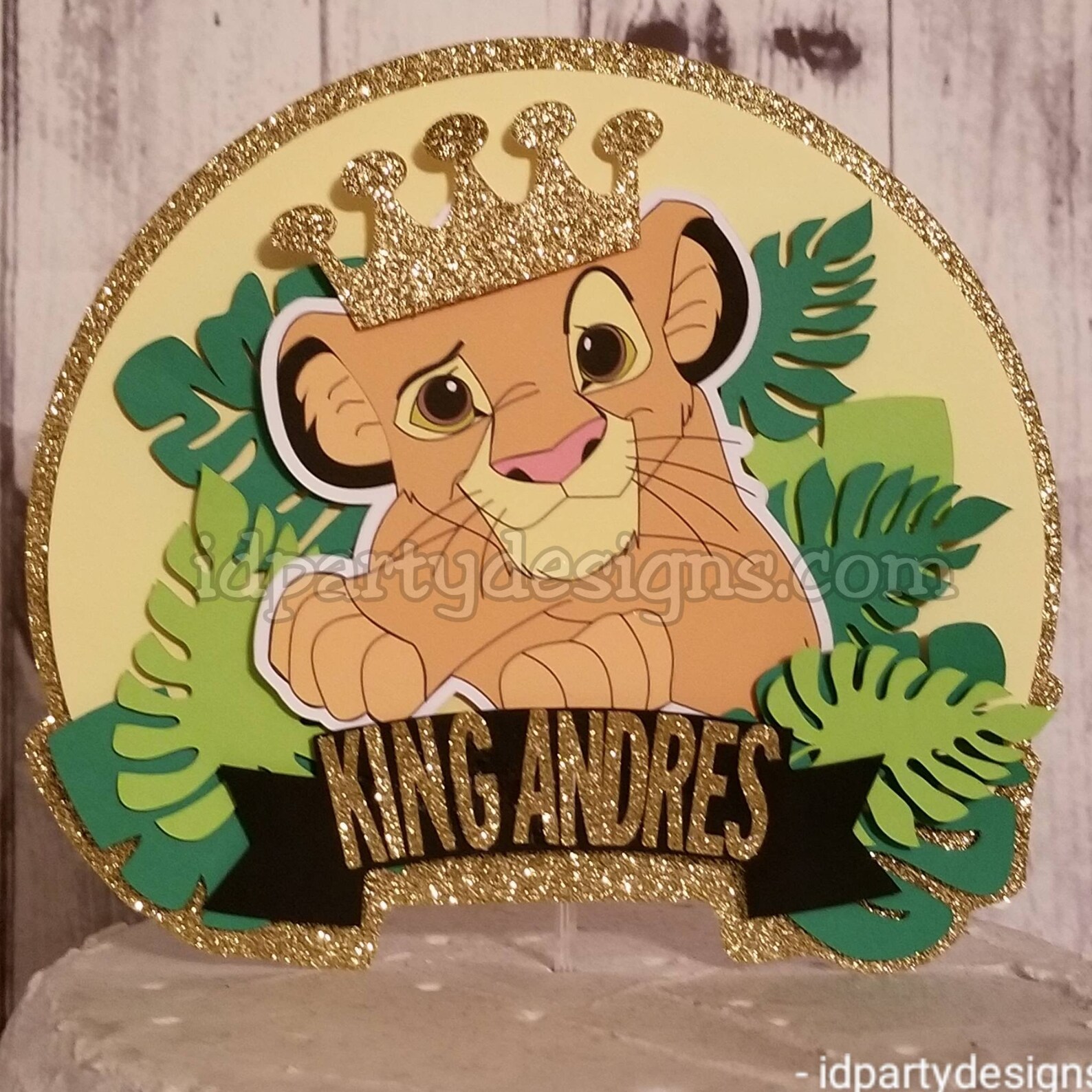 LION KING BABY Simba Cake Topper Banner Centerpieces Disney Baby Shower ...