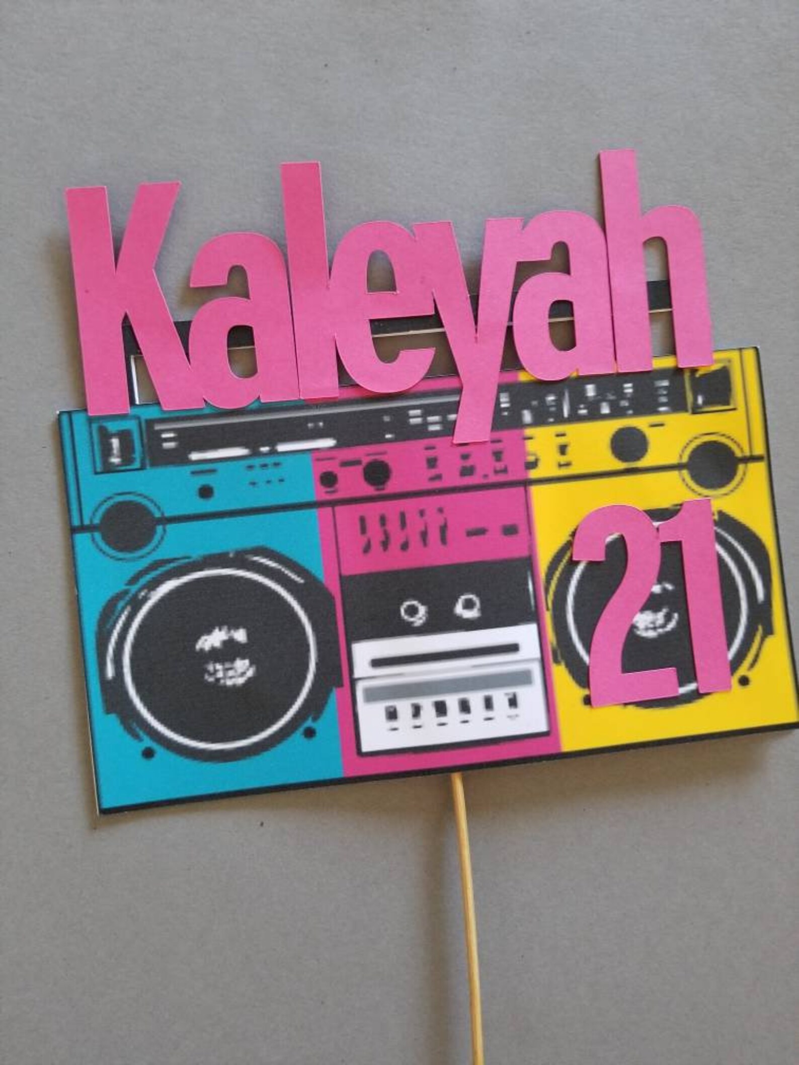 HIP HOP BIRTHDAY Cake Topper Fresh Prince Boom Box 90s Themed | Etsy