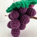 Crochet Grapes Soft Toy Grapes Pretend Kitchen Play Food - Etsy
