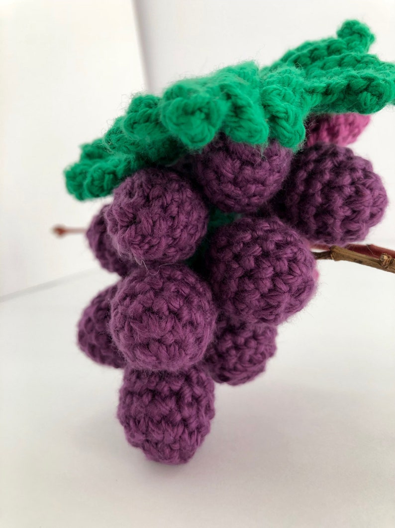 Crochet Grapes Soft Toy Grapes Pretend Kitchen Play Food - Etsy