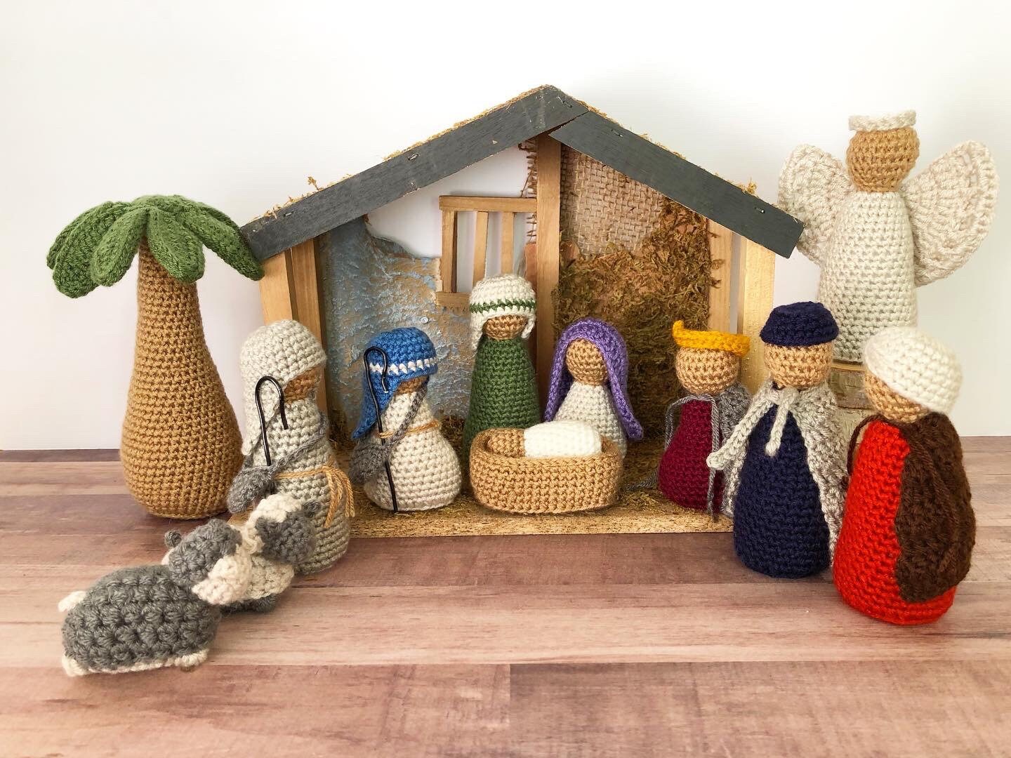 Three Wise Men Addition to Nativity Set Crocheted Nativity | Etsy