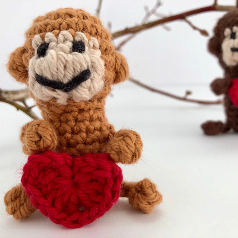 Monkey Key Chain - Etsy