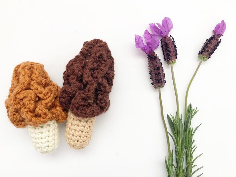 Crocheted Morel Crocheted Mushroom Morel Soft Toy Morel | Etsy