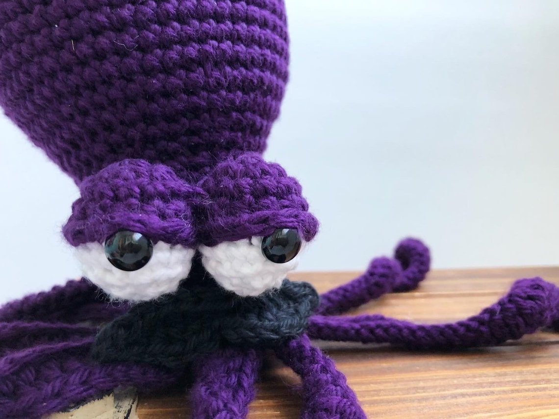 Crochet Octopus Soft Toy Googly Eyes Funny Looking Octopus | Etsy