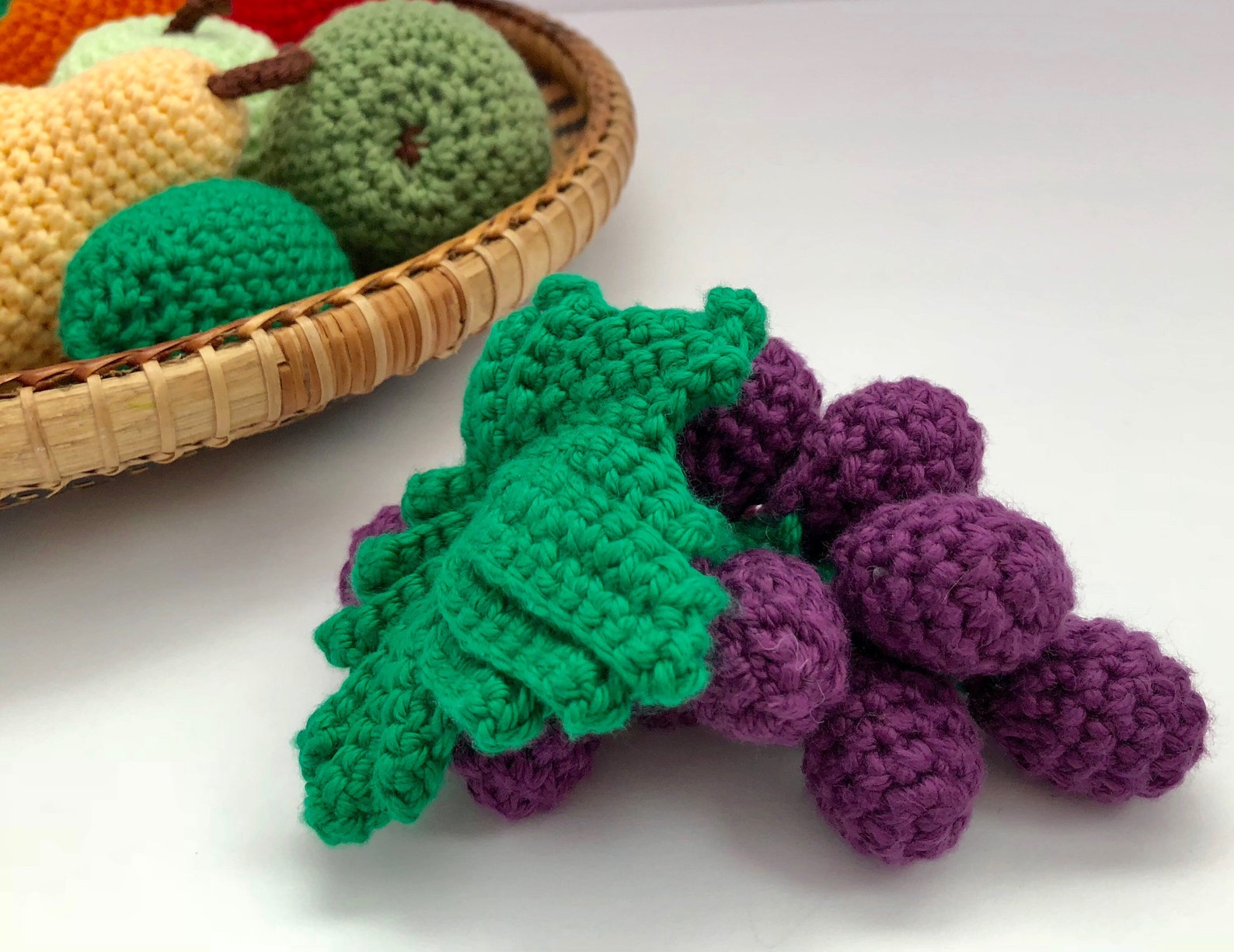 Crochet Grapes Soft Toy Grapes Pretend Kitchen Play Food - Etsy