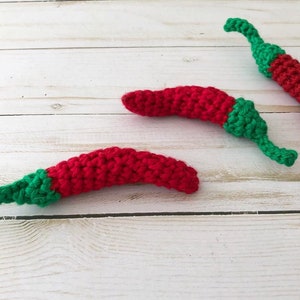 Hot Pepper Soft Toy Crocheted Chili Pepper Pretend Play Kitchen Toy Hot ...