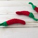 Hot Pepper Soft Toy Crocheted Chili Pepper Pretend Play Kitchen Toy Hot ...