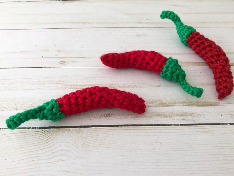 Hot Pepper Soft Toy Crocheted Chili Pepper Pretend Play - Etsy