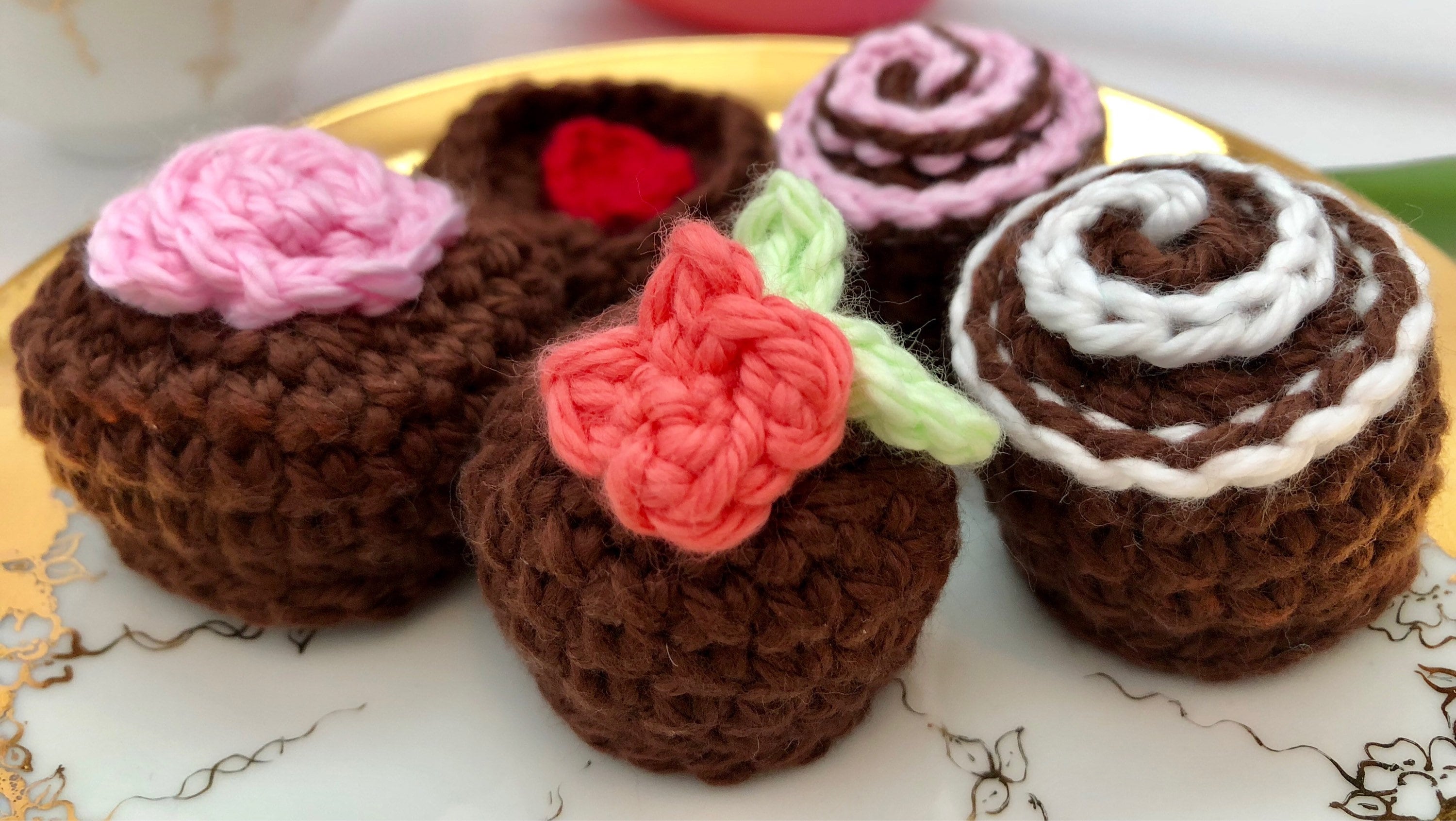 Crochet Chocolate Candy Set of 5 Crocheted Sweets Candy Toy - Etsy