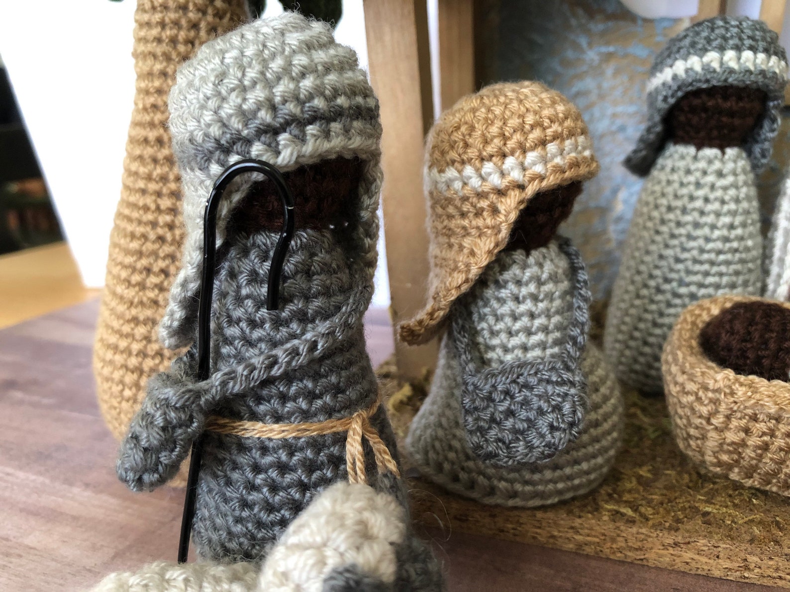 Complete Multicultural Nativity Set Unique Crocheted Nativity - Etsy