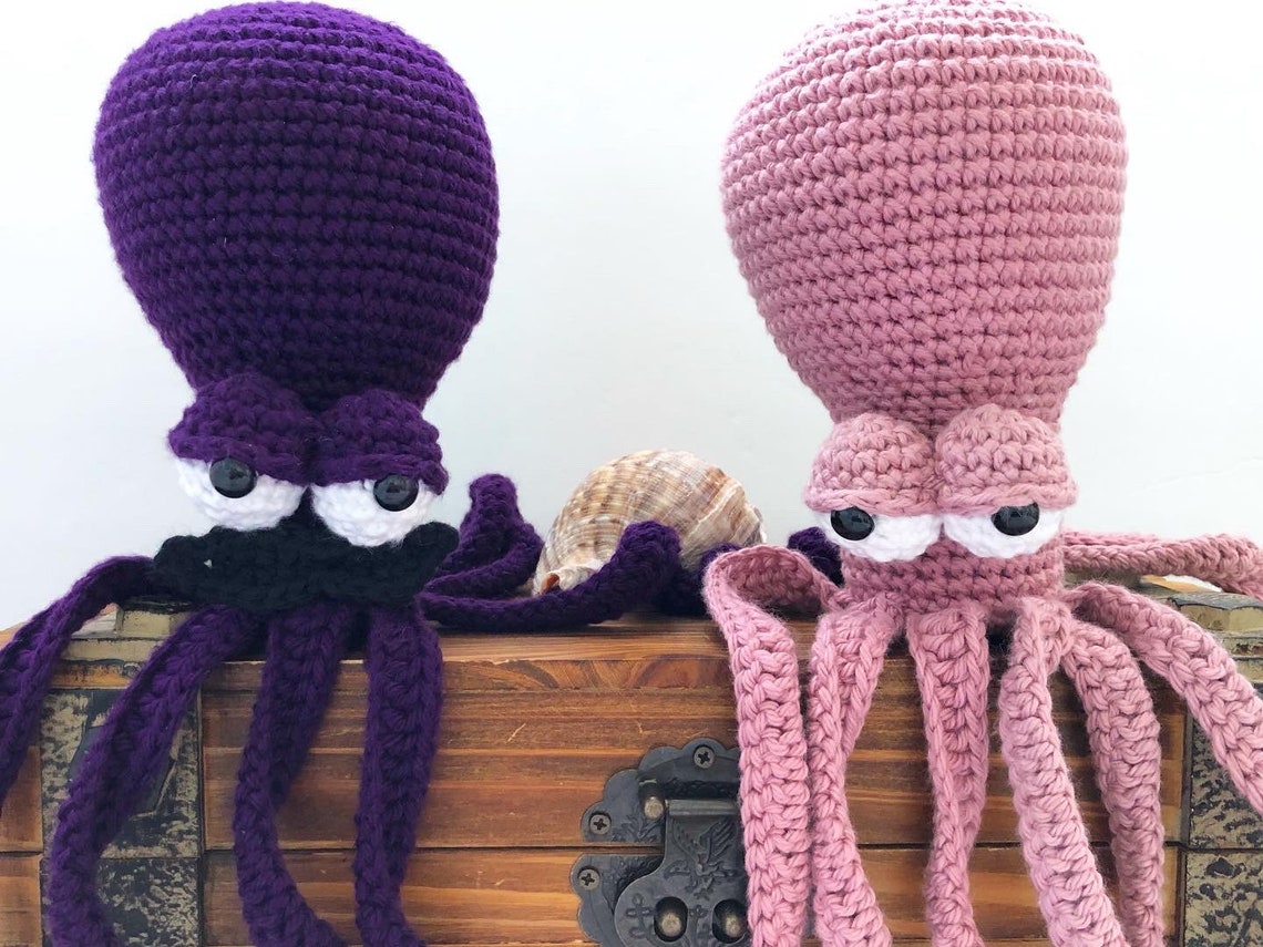 Crochet Octopus Soft Toy Googly Eyes Funny Looking Octopus | Etsy