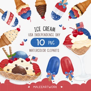 4th of July Ice Cream Png, 4th of July Png, Independence Day Png, Ice ...