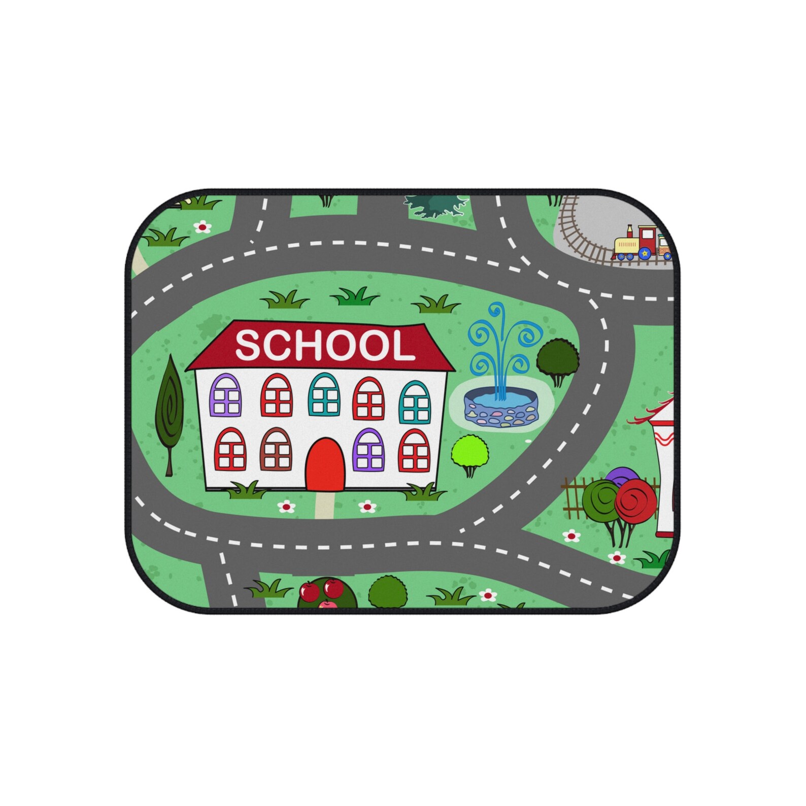 Car Mats (set of 4), Kids Playroom City Streets Rug - Etsy