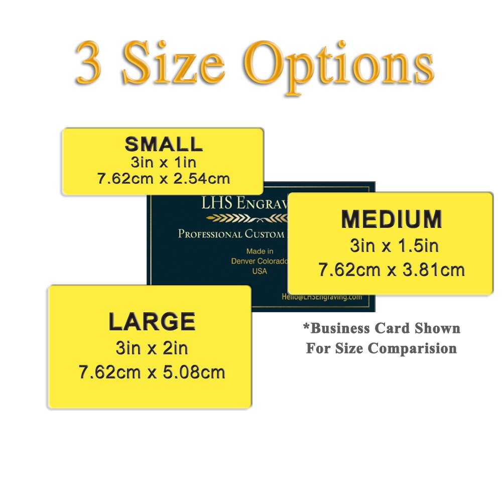 Business Name Tag for Work Custom Engraved Employee Badge | Etsy