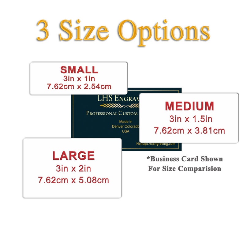 Business Name Tag for Work Custom Engraved Professional - Etsy