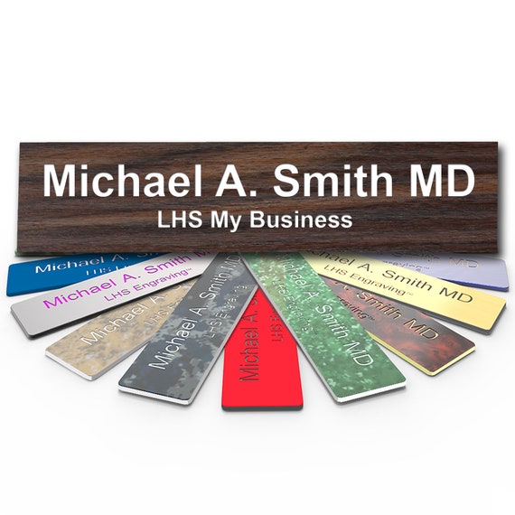 Home Security System Custom 2x10 Inch Plastic Name Plate - Personalized ...