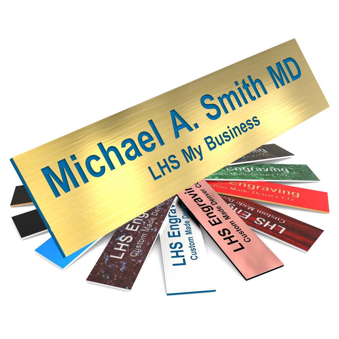 Custom Door Sign Personalized Office Name Plate Brushed Gold - Etsy